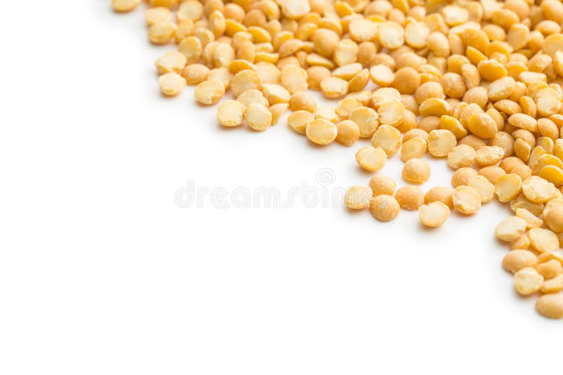 Yellow split peas. stock image. Image of diet, nutrition - 82547815