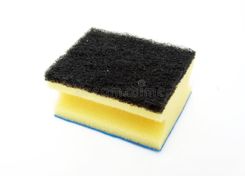 Yellow sponge stock image. Image of material, synthetic - 13013823