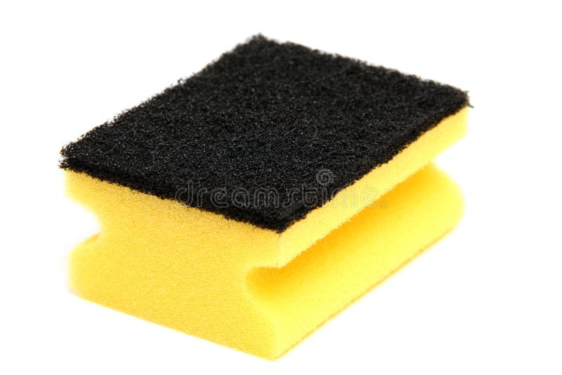 Yellow sponge stock image. Image of ground, clean, bathe - 21747499