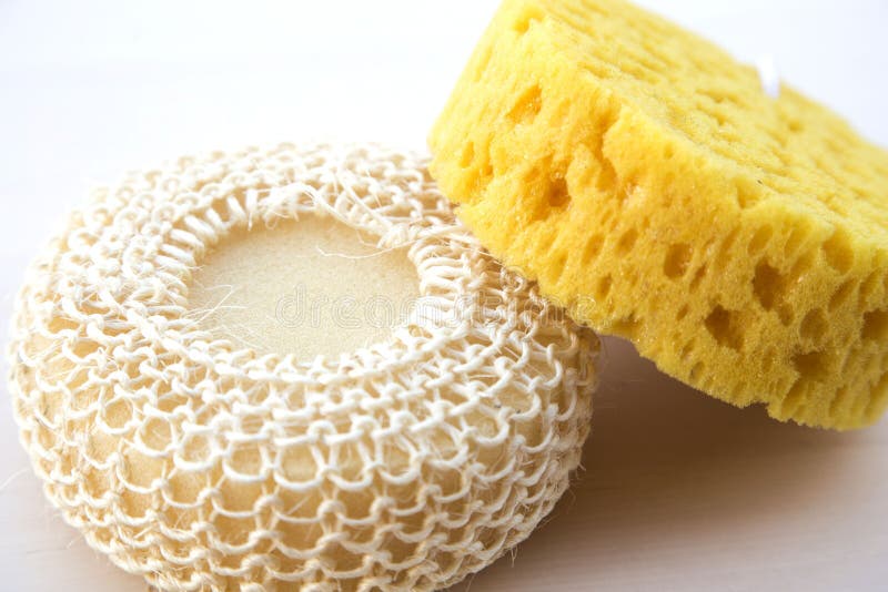 Yellow sponge stock image. Image of pattern, synthetic - 76254611