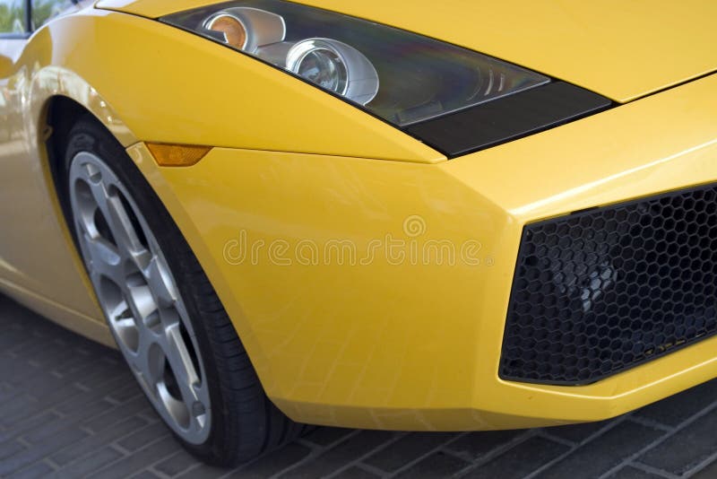 Sports Car Grill and Lights Stock Photo - Image of metalic, show: 3531756