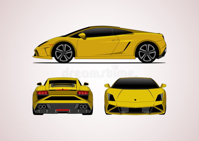 Lamborghini Side View Stock Illustrations – 53 Lamborghini Side View ...