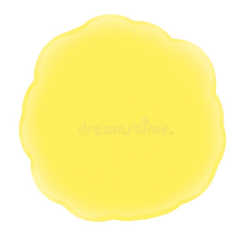 Yellow Spot of Paint, Imitation of Watercolor. Transparent Spot, Frame ...