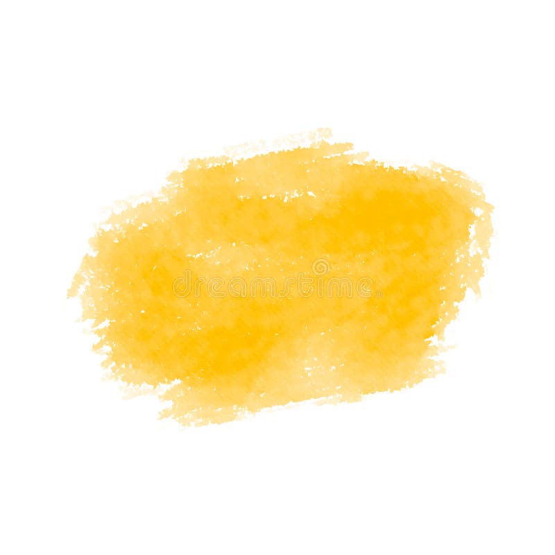 Yellow Spot of Paint, Imitation of Watercolor. Transparent Spot, Frame ...