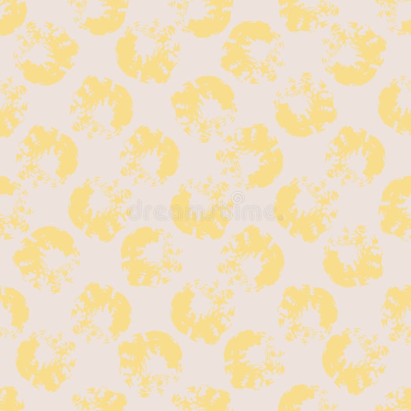 Yellow Spotted Texture Seamless Vector Pattern Stock Vector ...