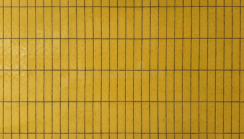 Yellow Square Ceramic Tile Texture Background. Old Yellow Classic Tile ...