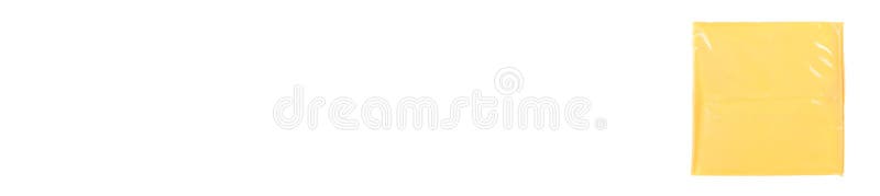 Yellow Square Cheddar Cheese Isolated on White Background Stock Photo ...