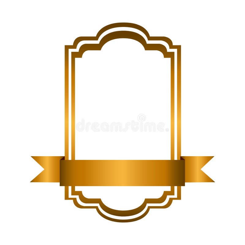 Yellow square emblem icon stock illustration. Illustration of geometric ...