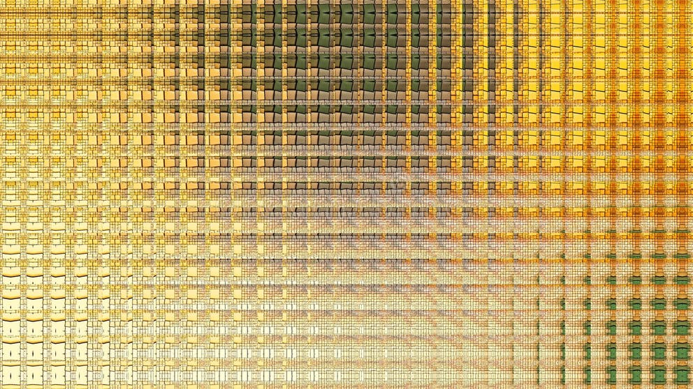 Yellow Squares Abstract Background Shapes and Blurs Stock Illustration ...