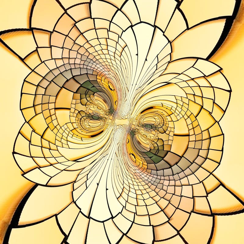 Yellow Squares Abstract Background Shapes and Blurs Stock Illustration ...