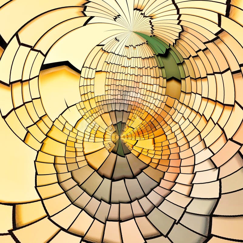 Yellow Squares Abstract Background Shapes and Blurs Stock Illustration ...