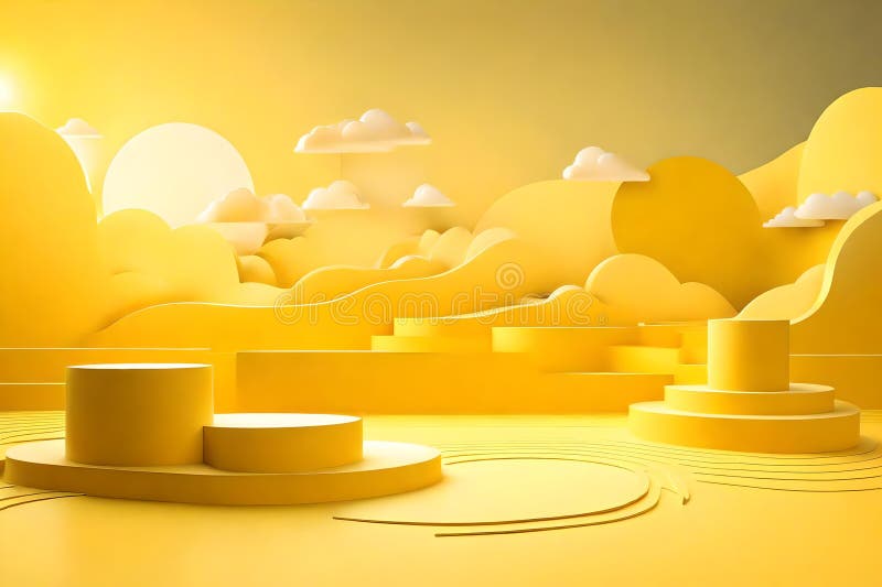 YELLOW STAGE GENERATED by AI TOOL Stock Illustration - Illustration of ...