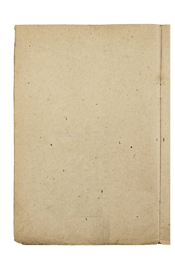 Yellow Stained Paper, Texture, Old Sheets from a Book, Isolate on a ...