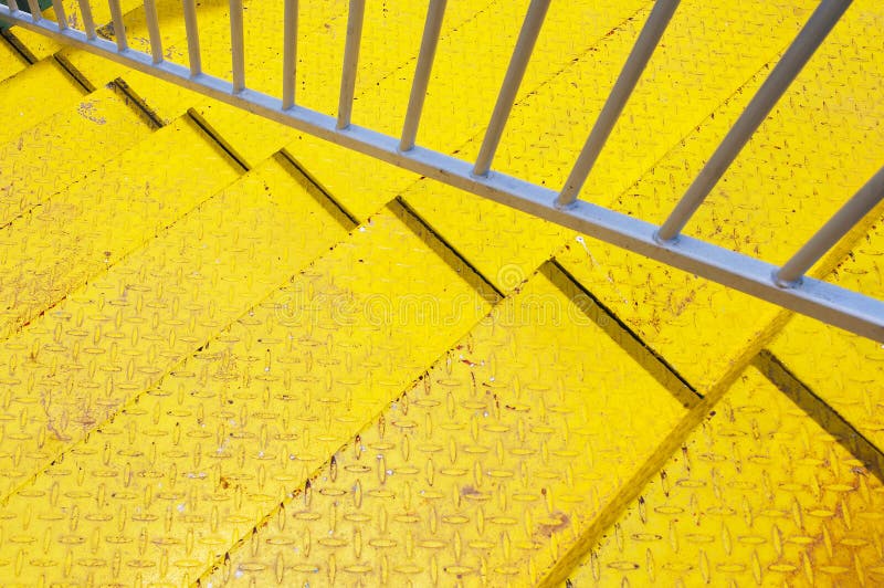 Yellow stair stock image. Image of industrial, melting - 25154357
