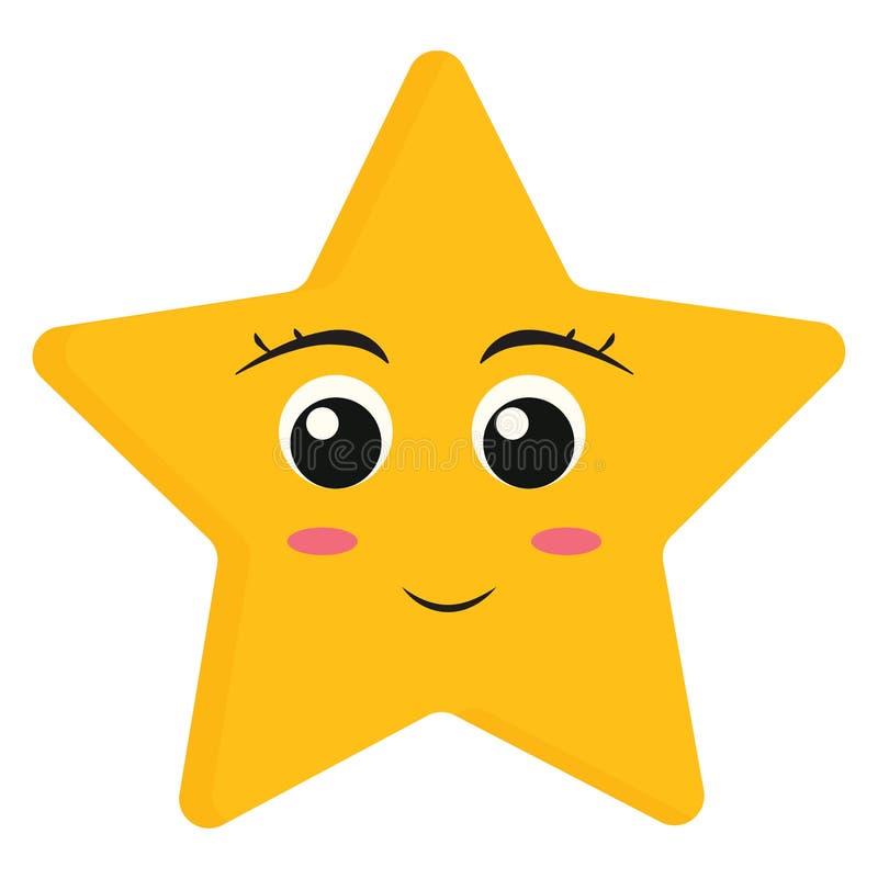 Yellow Star, Vector or Color Illustration Stock Vector - Illustration ...