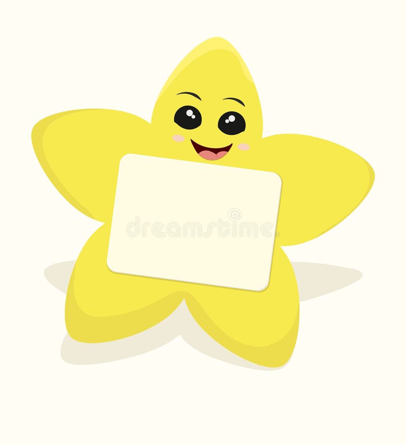 Yellow star character stock vector. Illustration of retail - 326819174