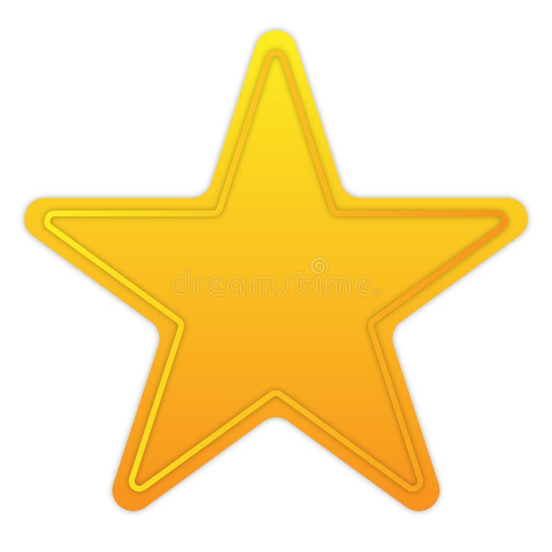 Yellow Star Icon, EPS Editable Vector Illustration Stock Vector ...