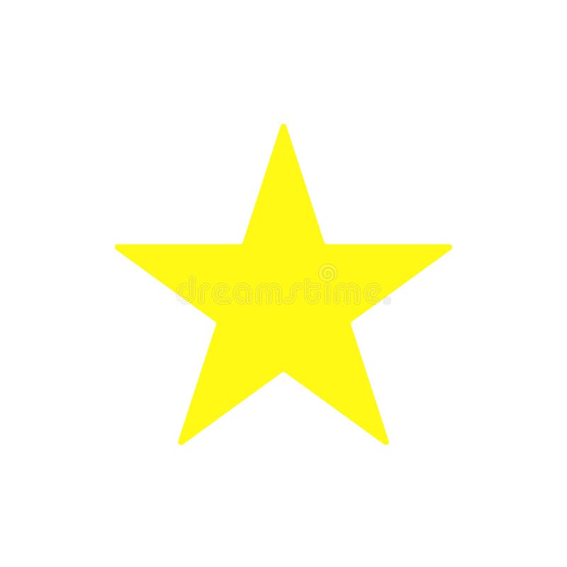 Yellow Star Icon. Logo Element Illustration.star Design. Colored ...