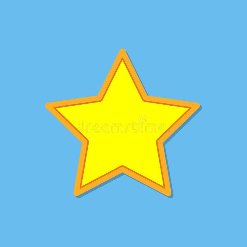 Yellow Star Icon. Vector Illustration. Stock Illustration ...