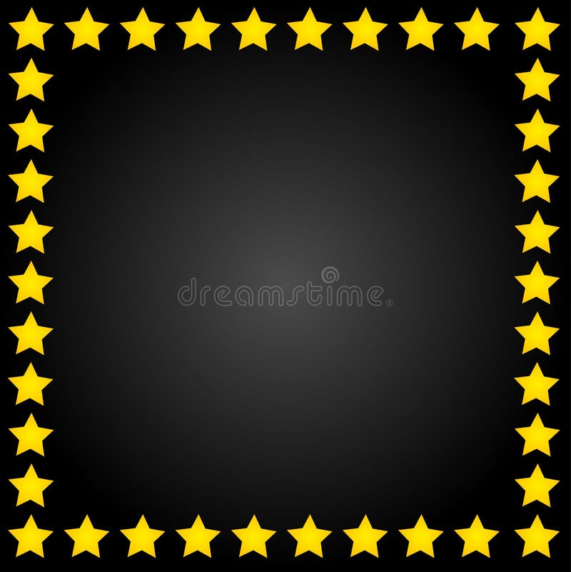 Yellow star frame stock vector. Illustration of holiday - 11717121