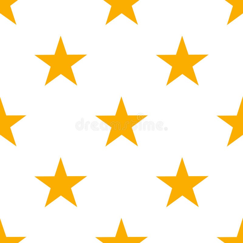 Yellow Stars Seamless Pattern Stock Vector - Illustration of shape ...