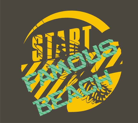 Yellow start stock vector. Illustration of beach, grungy - 14721680