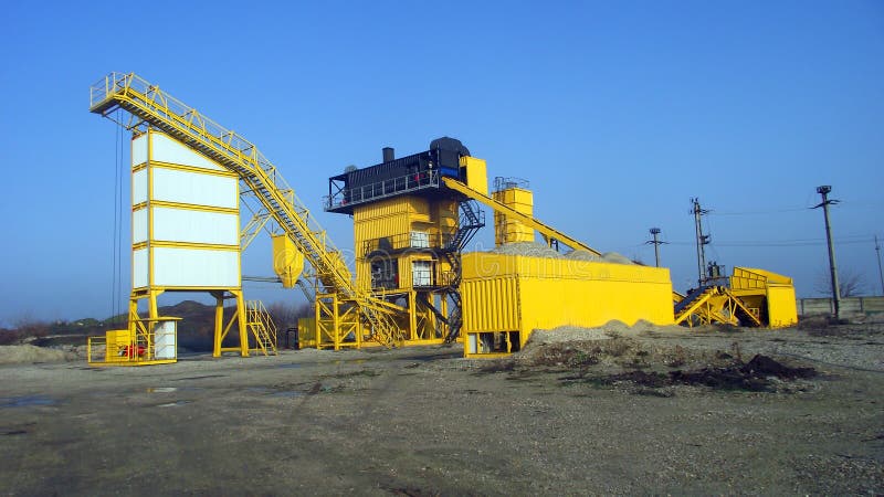 Station gravel sorting stock image. Image of equipment - 111992827