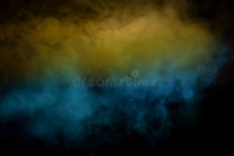 Yellow Steam on a Black Background Stock Image - Image of fantasy ...