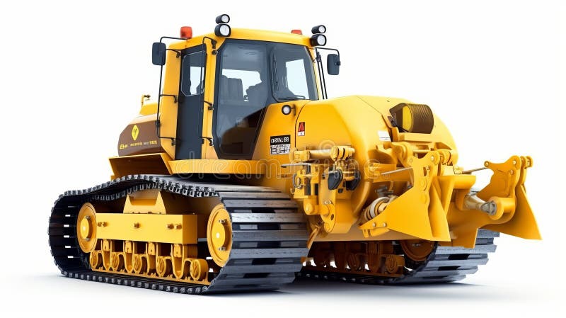 Yellow Steamroller Road Construction Machine. Generative AI Stock ...