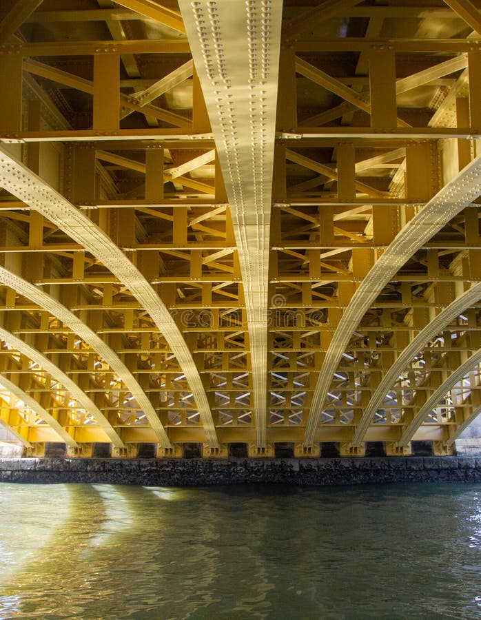 Yellow Steel Beam Abstract Patterns Stock Photo - Image of cast ...