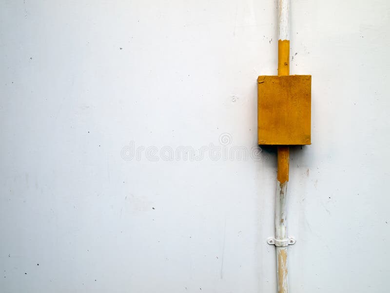 Yellow Steel Box for Electrical Work Stock Image - Image of electrical ...