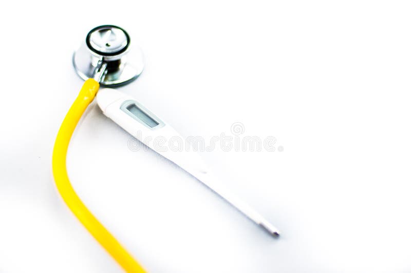 Yellow Stethoscope on a Book Stock Photo - Image of doctor, examination ...