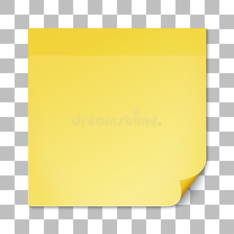 Yellow sticky notes stock vector. Illustration of blank - 85062645
