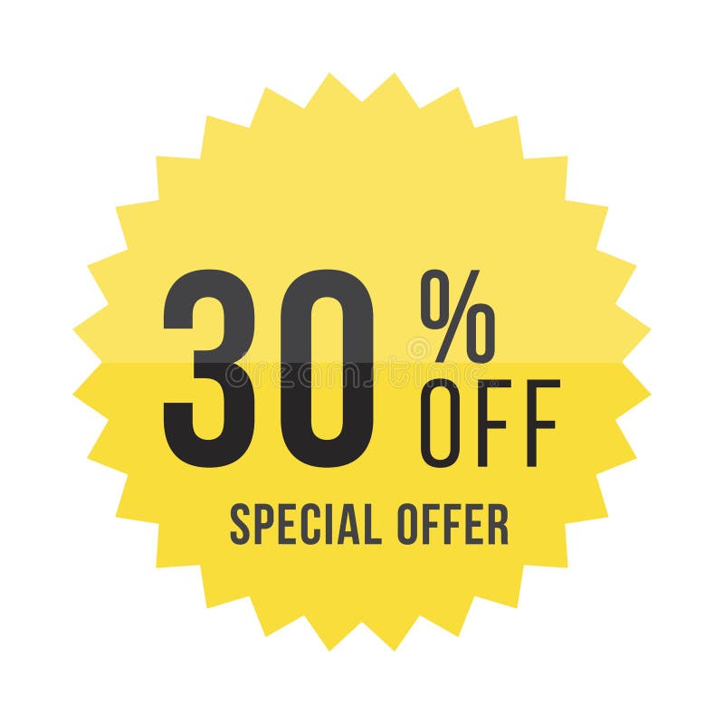 Special Offer Vector Sign . Template Design for Sale Tag Stock Vector ...