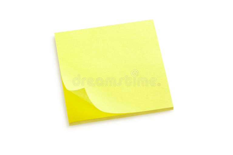 Yellow sticker note stock photo. Image of color, empty - 27952118