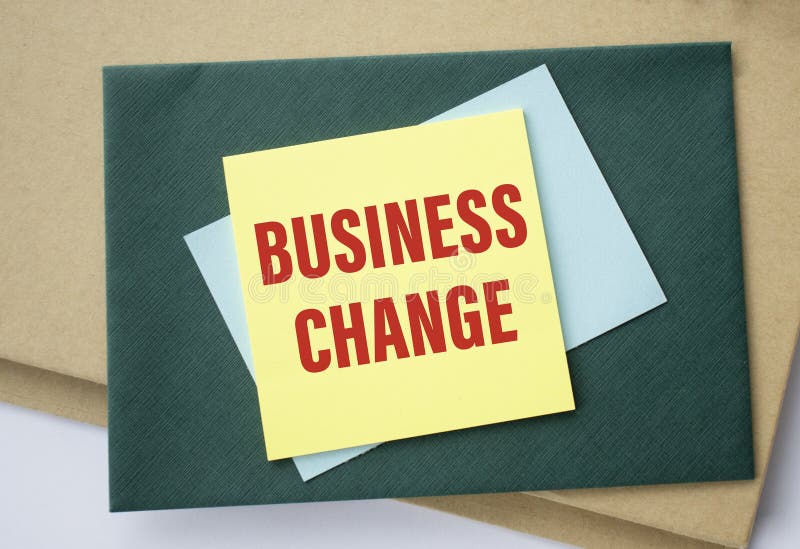 With Text Business Changes Lying on Office Desk Stock Photo - Image of ...