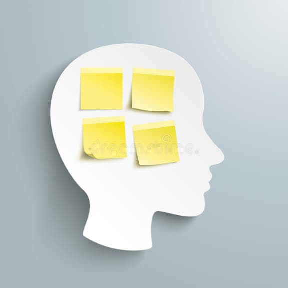 Yellow Sticks Human Head stock vector. Illustration of organization ...