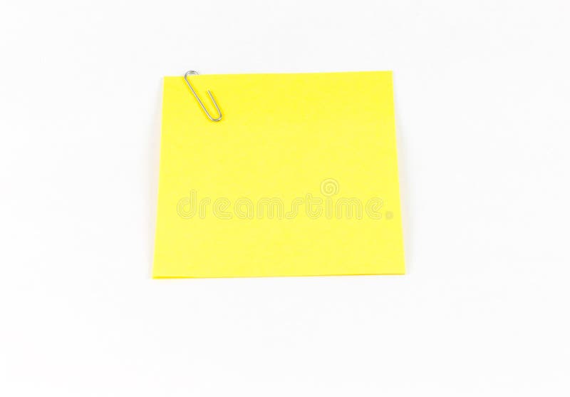 Yellow Sticky Note stock image. Image of paper, office - 30969249