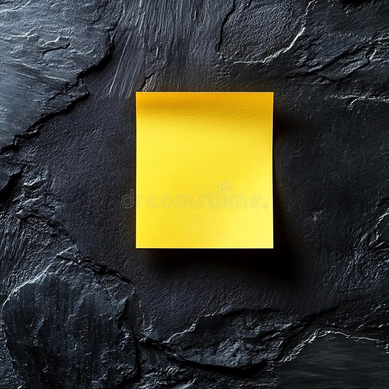Yellow Sticky Note Dark Stone Stock Photos - Free & Royalty-Free Stock ...