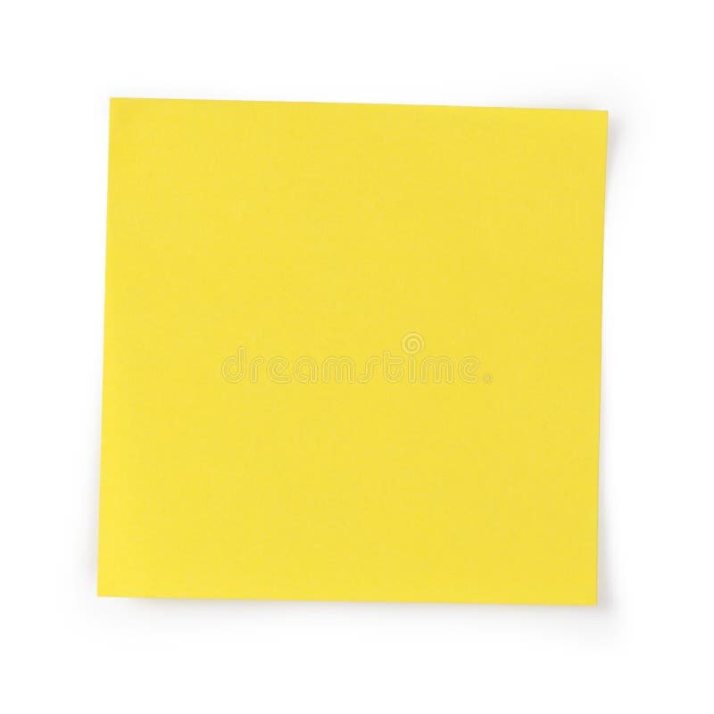 Yellow Sticky Note on Wooden Table Stock Image - Image of agreement ...