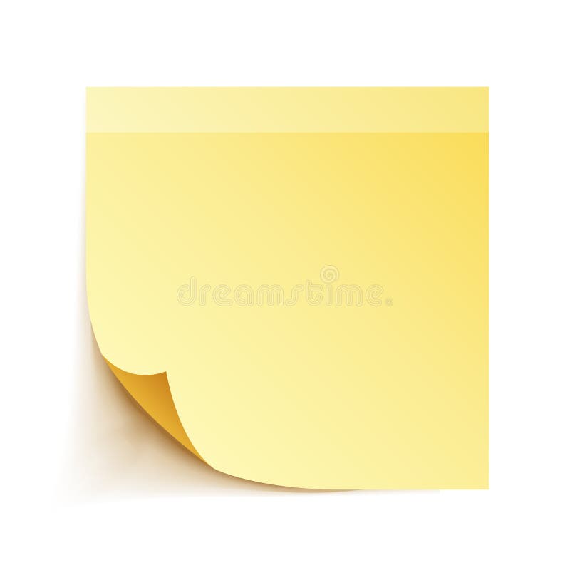 Sticky Note stock vector. Illustration of copy, closeup - 27698179