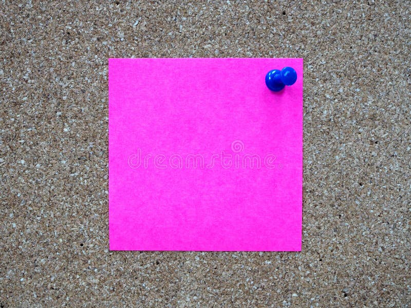 A Pink Sticky Note Post it Writing, Stock Image - Image of sticky ...