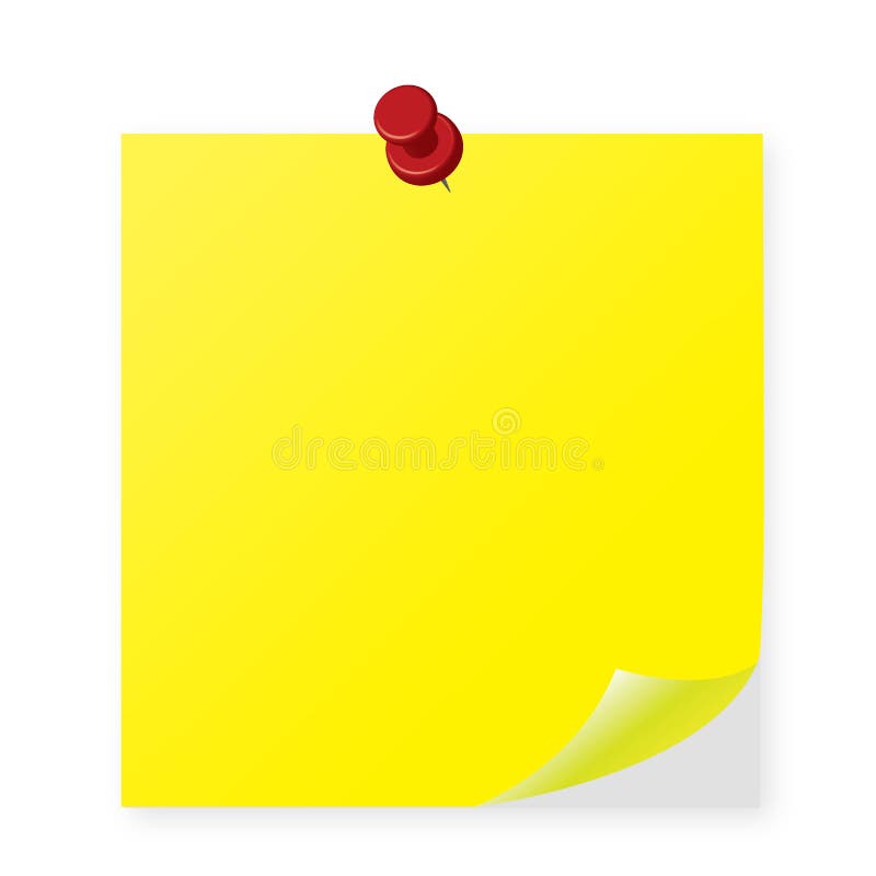 Yellow Sticky Note stock vector. Illustration of sign - 37514439