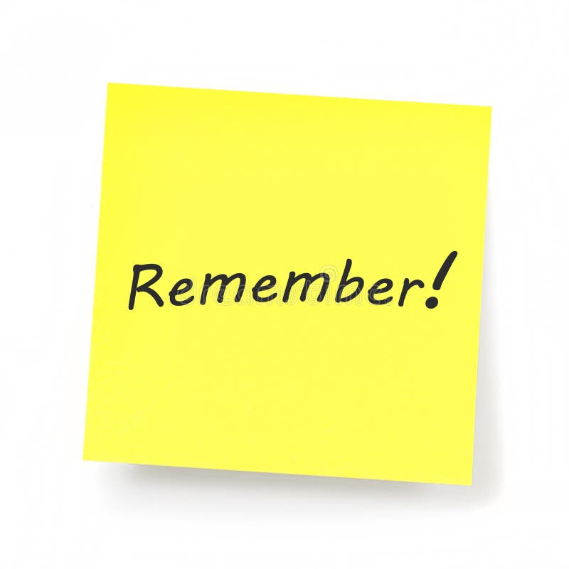 Remember Note Clipart