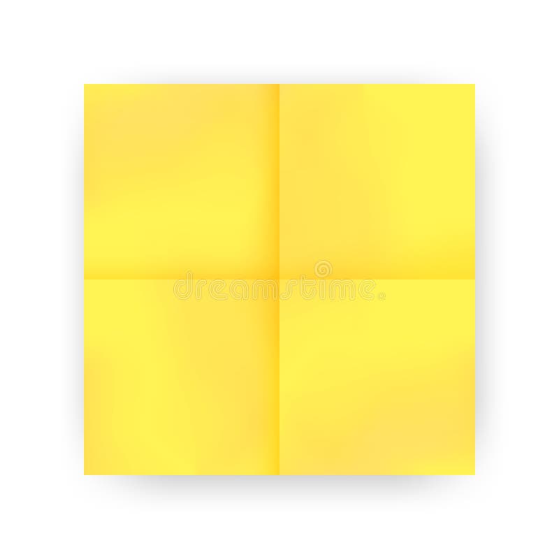 Yellow sticky note stock vector. Illustration of page - 94194445