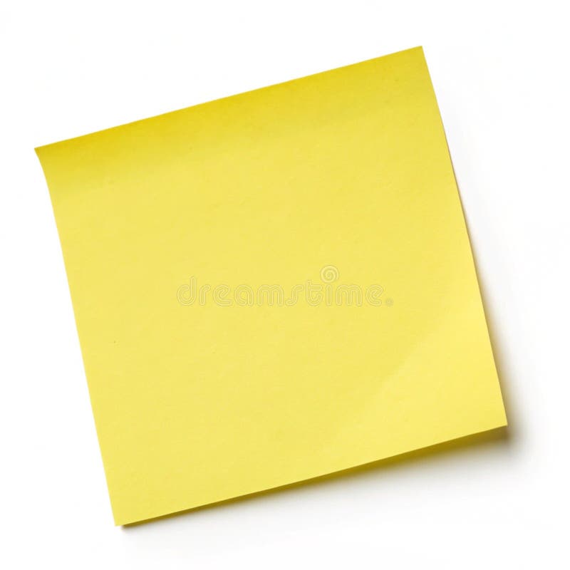 Single Isolated Yellow Sticky Note Stock Illustrations – 683 Single ...