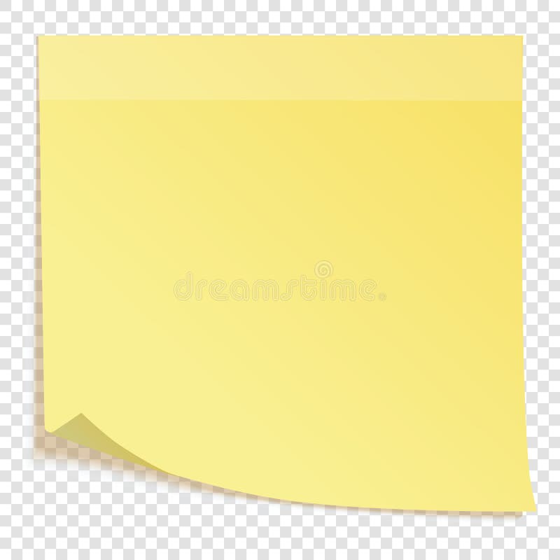 White Sheet of Paper on Transparent Background. Stock Vector ...