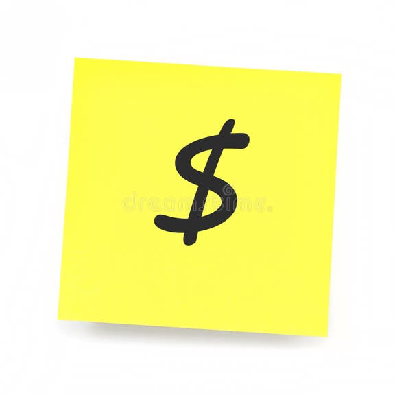 Yellow Sticky Note stock photo. Image of adhesive, isolated - 44022520