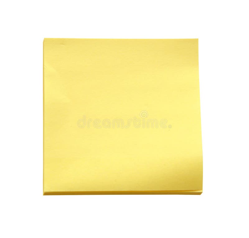 436 Yellow Sticky Note Clipping Path Stock Photos - Free & Royalty-Free ...