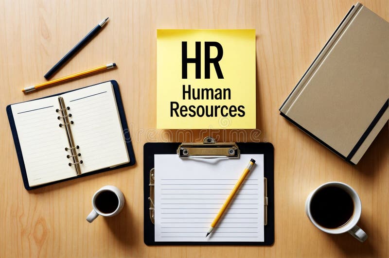 A Yellow Sticky Note with the Word Text "HR Resources" Stock ...